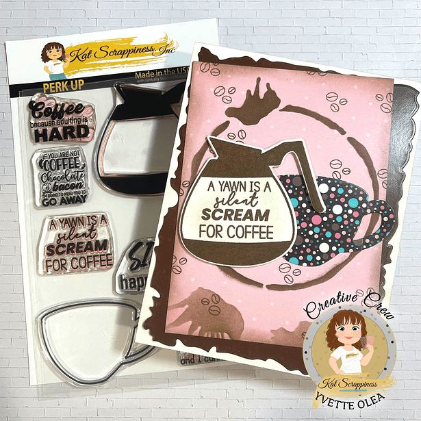 Coffee Pot Shaker Card Craft Dies – Kat Scrappiness