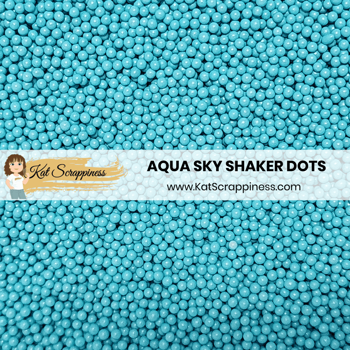 Aqua Sky Shaker Dots – Kat Scrappiness