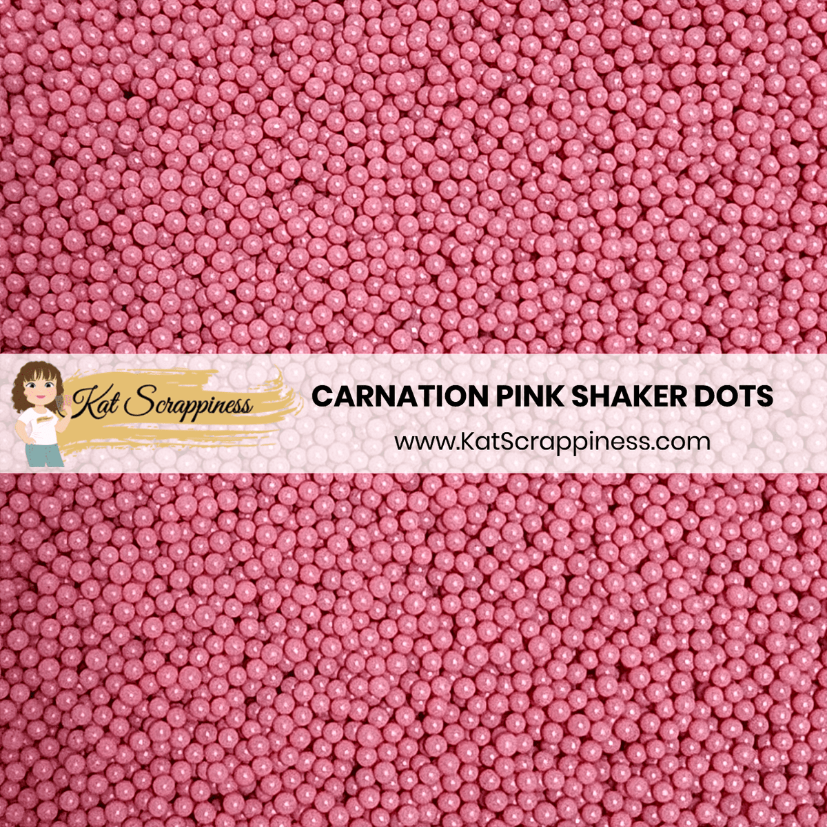 Carnation Pink Shaker Dots – Kat Scrappiness