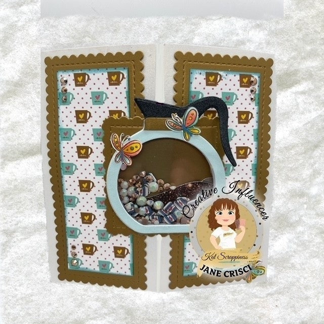 Coffee Pot Shaker Card Craft Dies – Kat Scrappiness