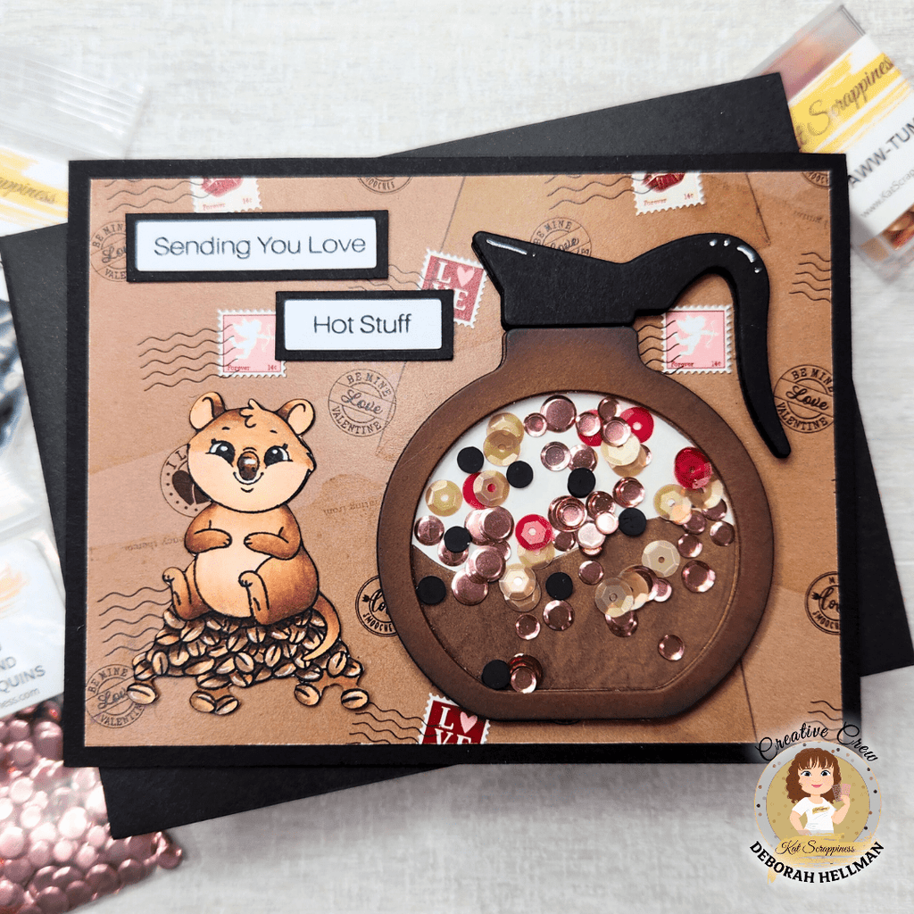 Coffee Pot Shaker Card Craft Dies – Kat Scrappiness
