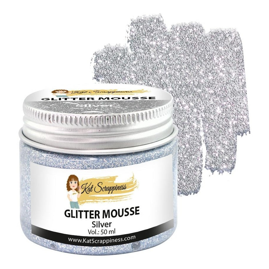 Silver Glitter Mousse – Kat Scrappiness