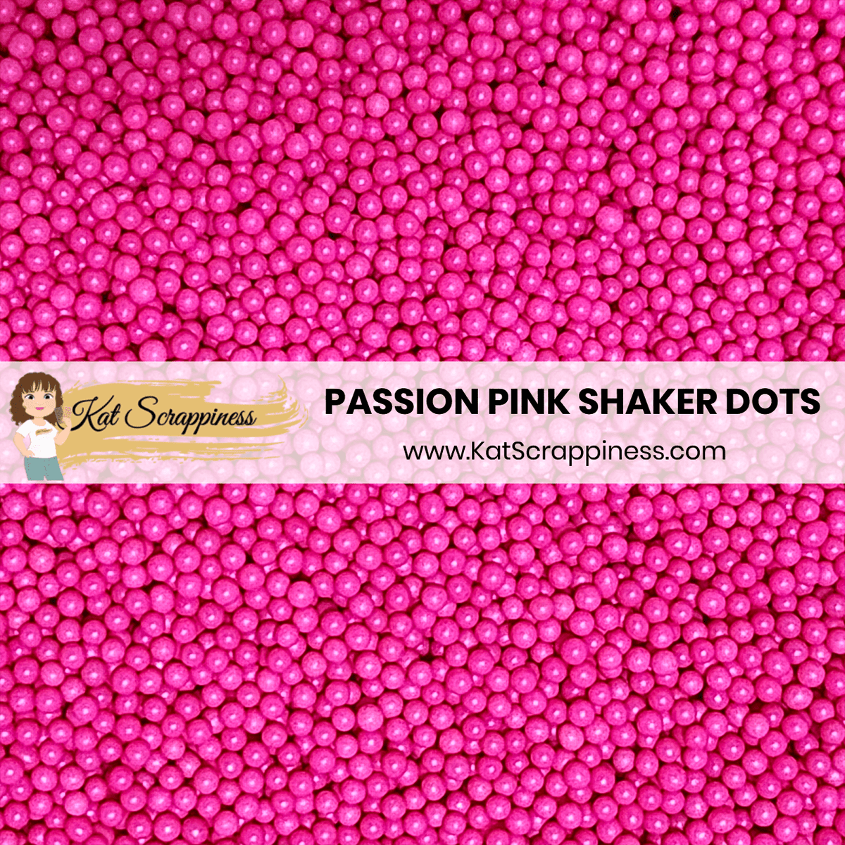 Passion Pink Shaker Dots – Kat Scrappiness