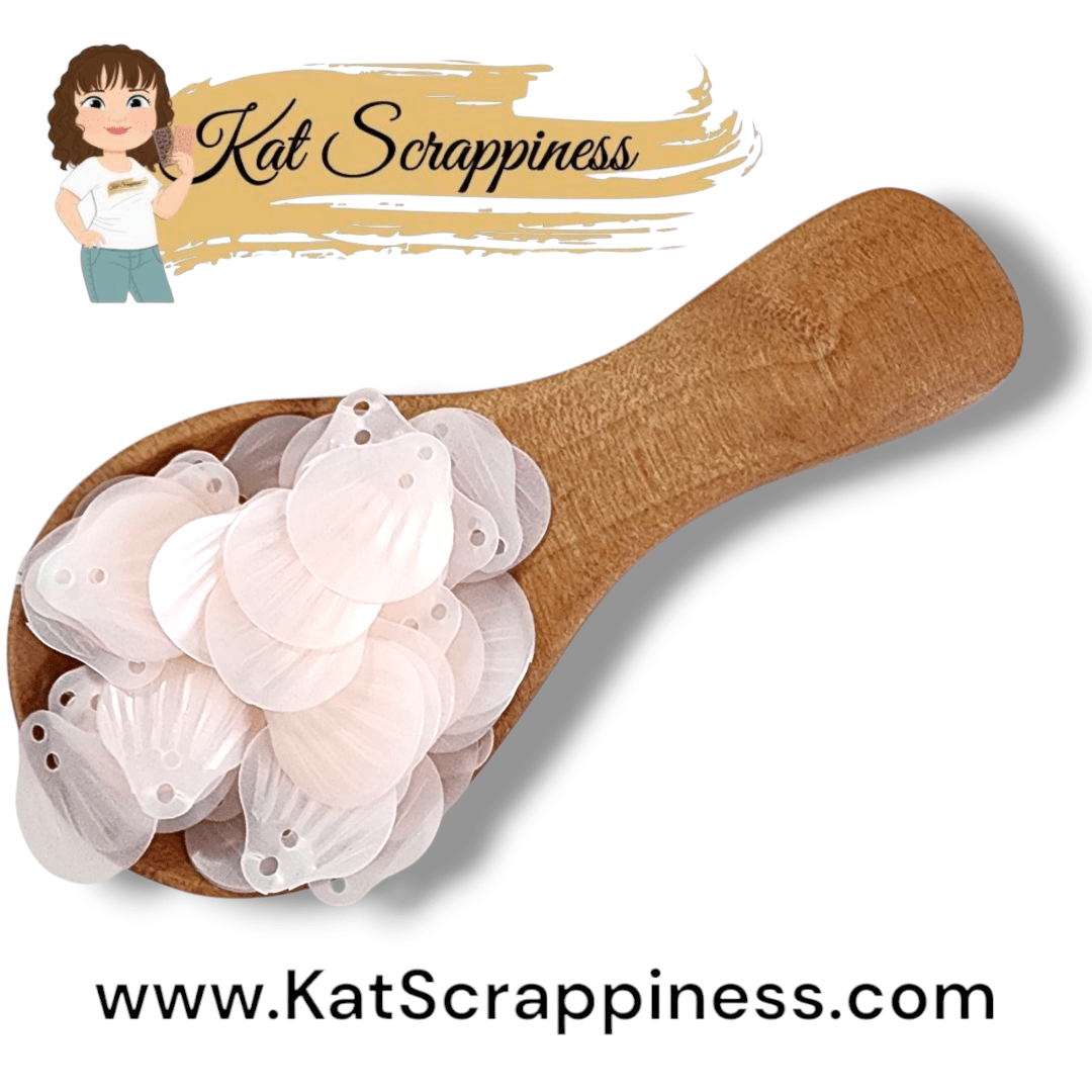Soft Pink Seashell Sequins – Kat Scrappiness