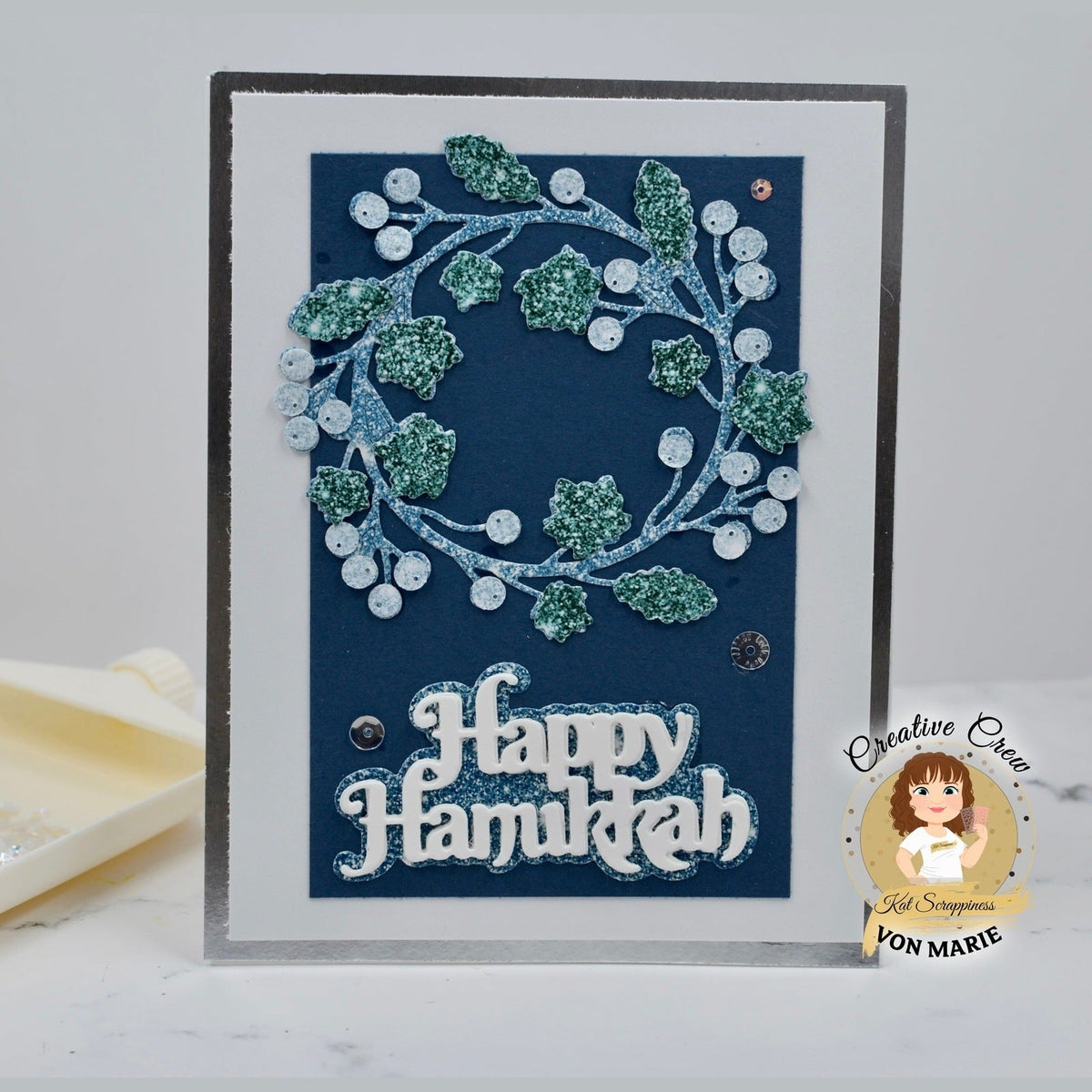 Happy Hanukkah (Small) Shadow Sentiment Craft Dies – Kat Scrappiness