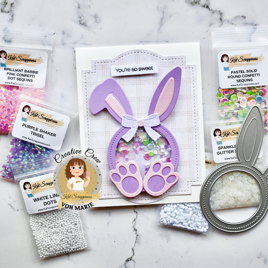 Easter Bunny Shaker Card Craft Dies – Kat Scrappiness