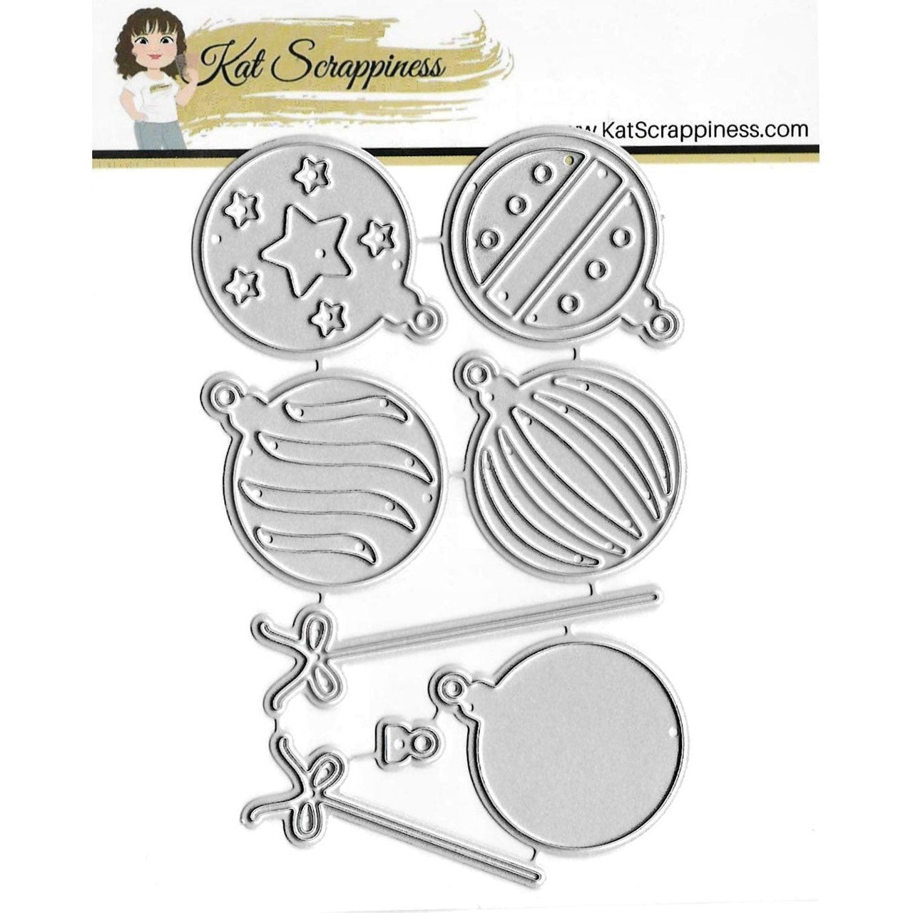 Layered Christmas Ornaments Craft Dies – Kat Scrappiness