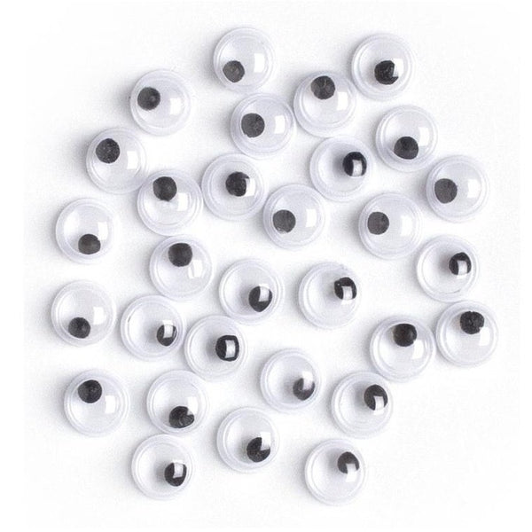 Paste-On Googly Eyes Assorted 5mm - 30/pkg - Kat Scrappiness