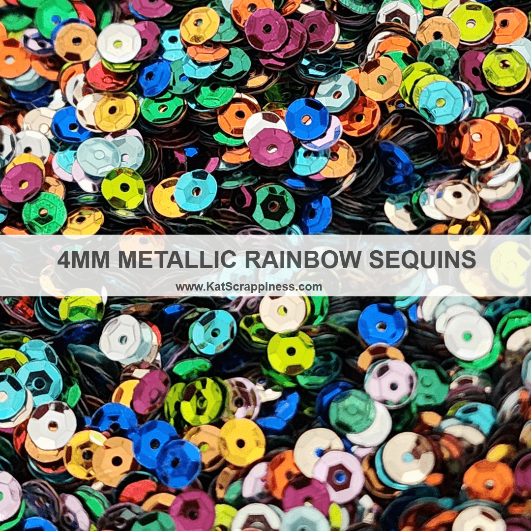 4mm Metallic Rainbow Sequins – Kat Scrappiness