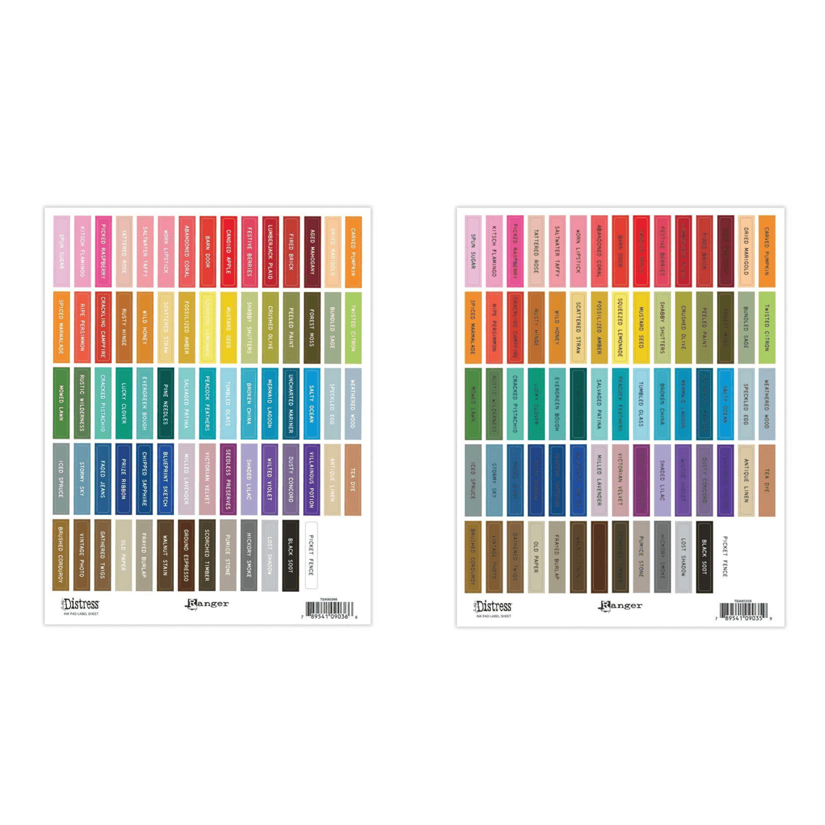 Tim Holtz Distress Ink Pad Label Sheets – Kat Scrappiness