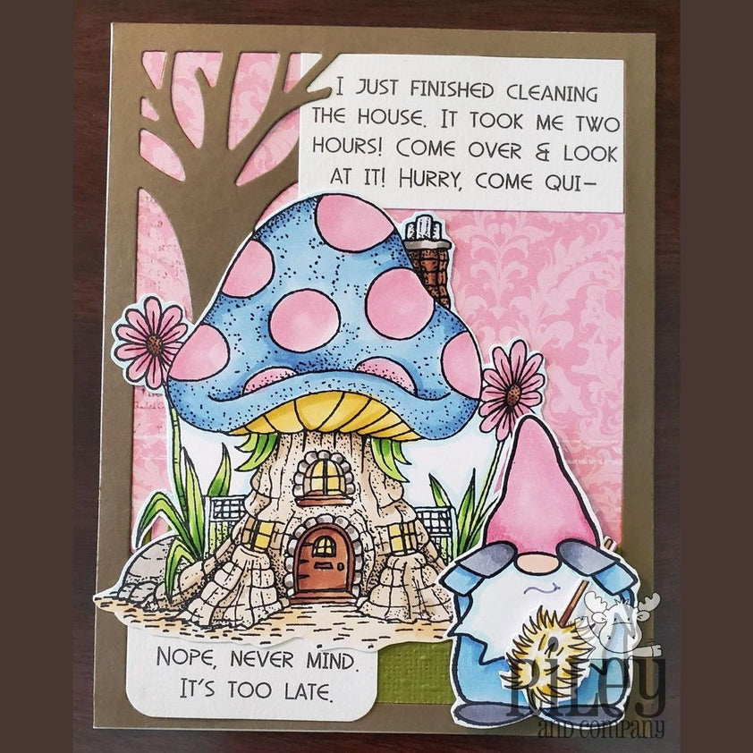 Too Late Cling Stamp by Riley & Co – Kat Scrappiness