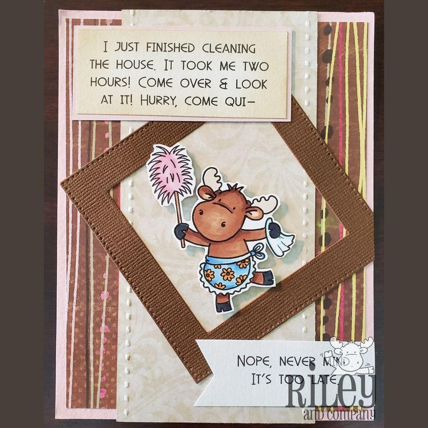Too Late Cling Stamp by Riley & Co – Kat Scrappiness