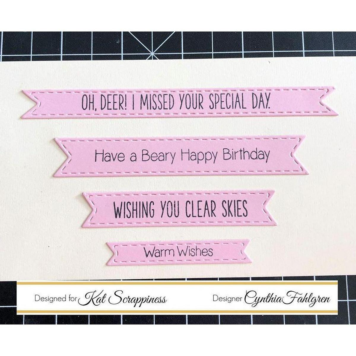 Stitched Fishtail Banner Craft Dies – Kat Scrappiness