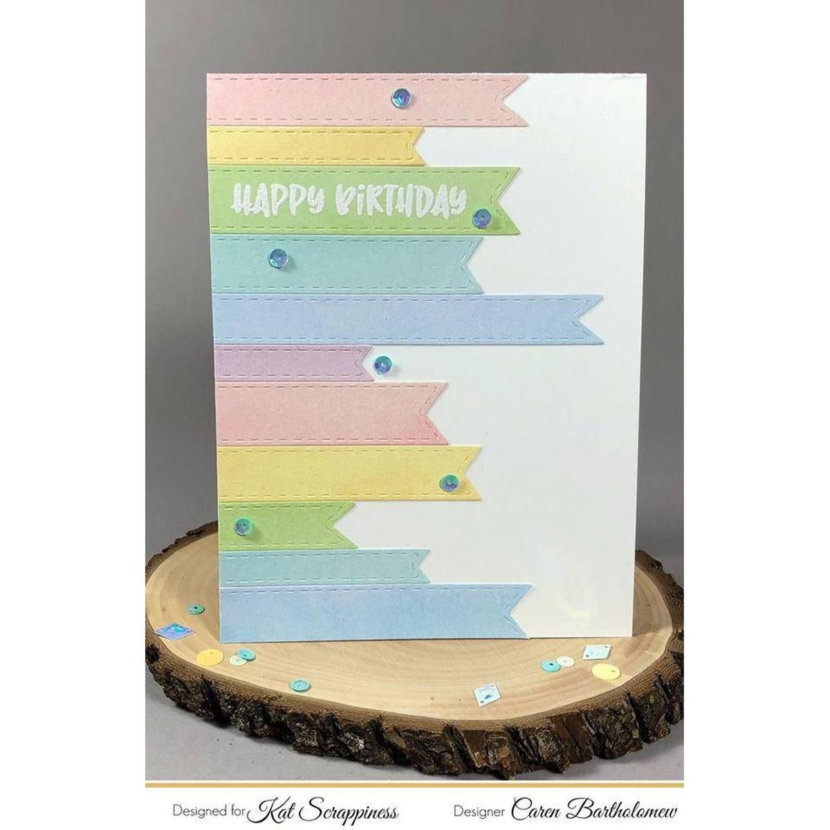 Stitched Fishtail Banner Craft Dies – Kat Scrappiness