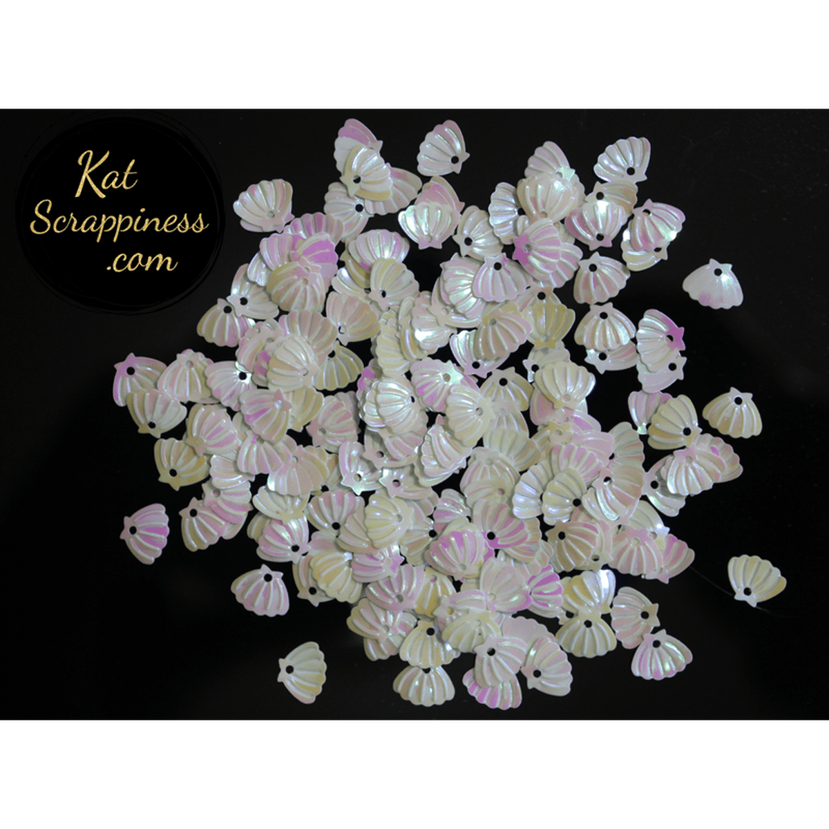 Mini Pearlescent Seashell Sequins – Kat Scrappiness
