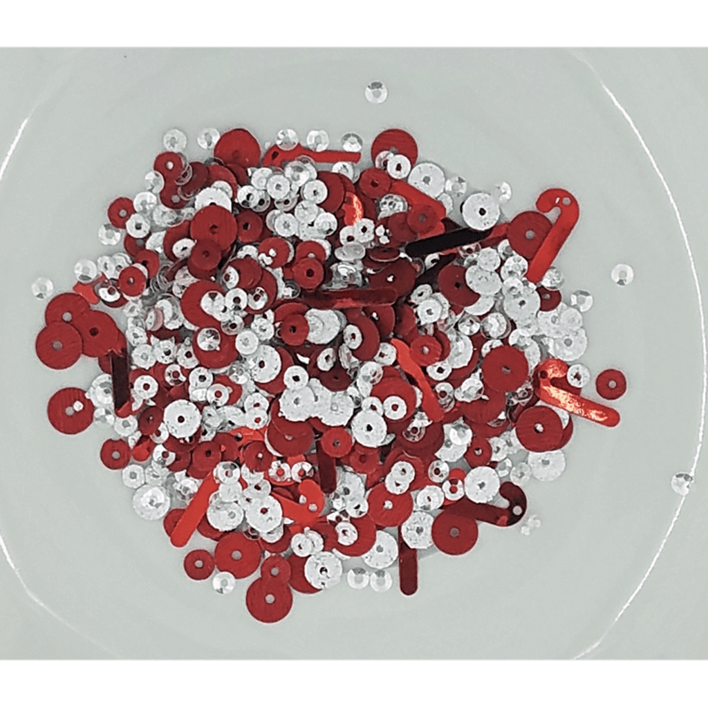 Peppermint Twists Sequin Mix - Christmas Sequin Mix – Kat Scrappiness