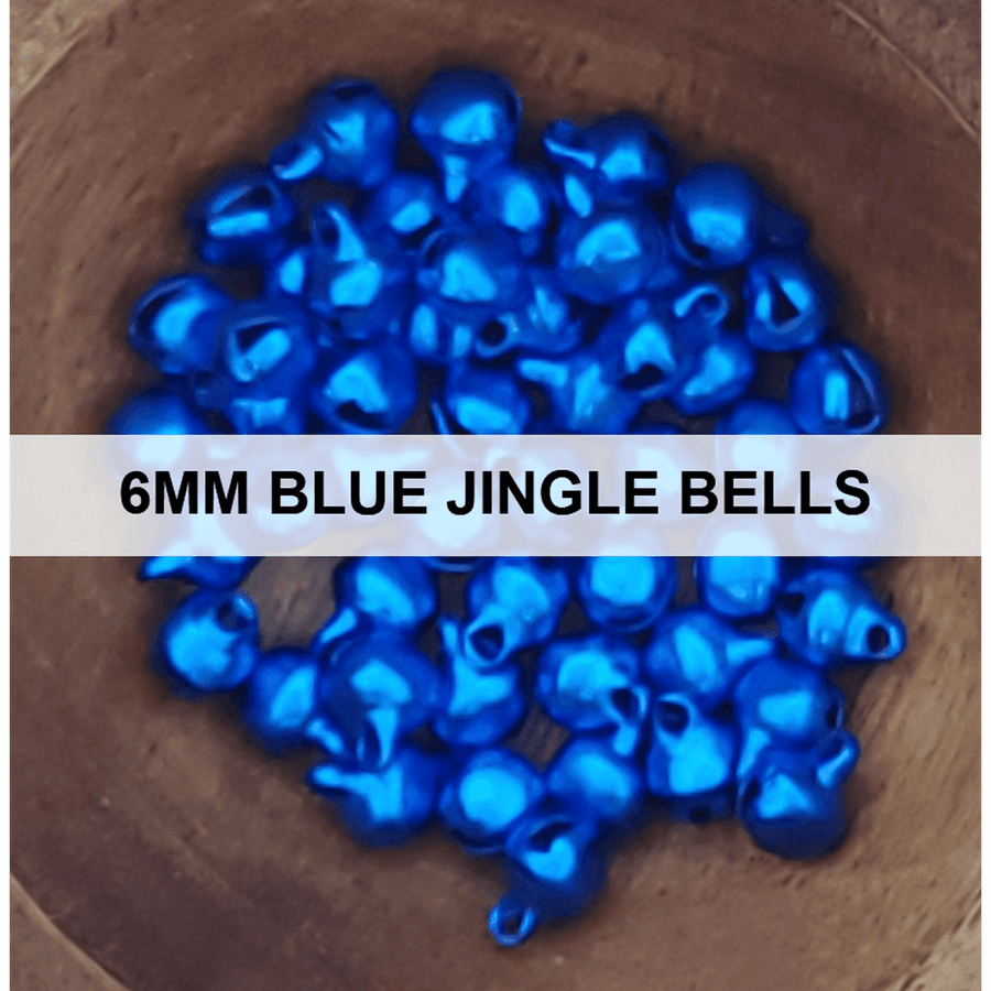 6mm Blue Jingle Bells – Kat Scrappiness
