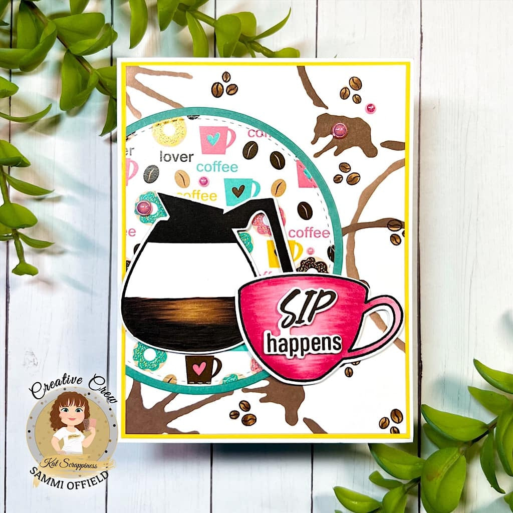 Coffee Splatter 6x6 Stencil – Kat Scrappiness