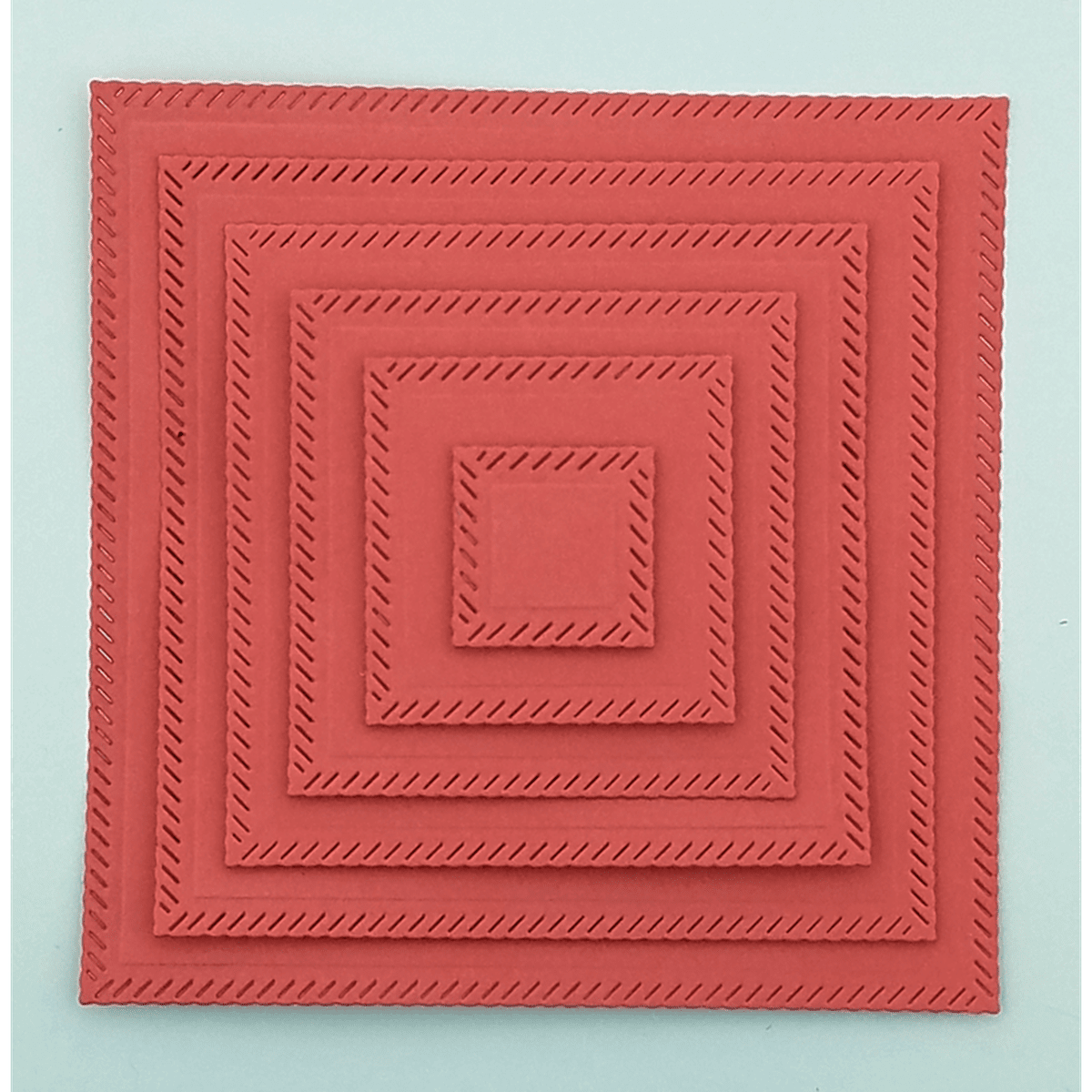 Embossed Large Rope Nested Square Dies by Kat Scrappiness