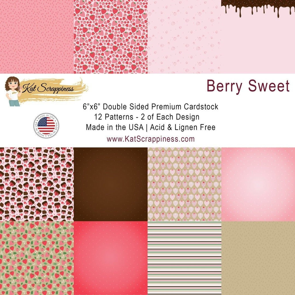 Berry Sweet 6x6 Paper Pad – Kat Scrappiness