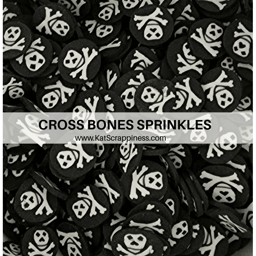 Skull & Cross Bones Sprinkle Mix - Kat Scrappiness