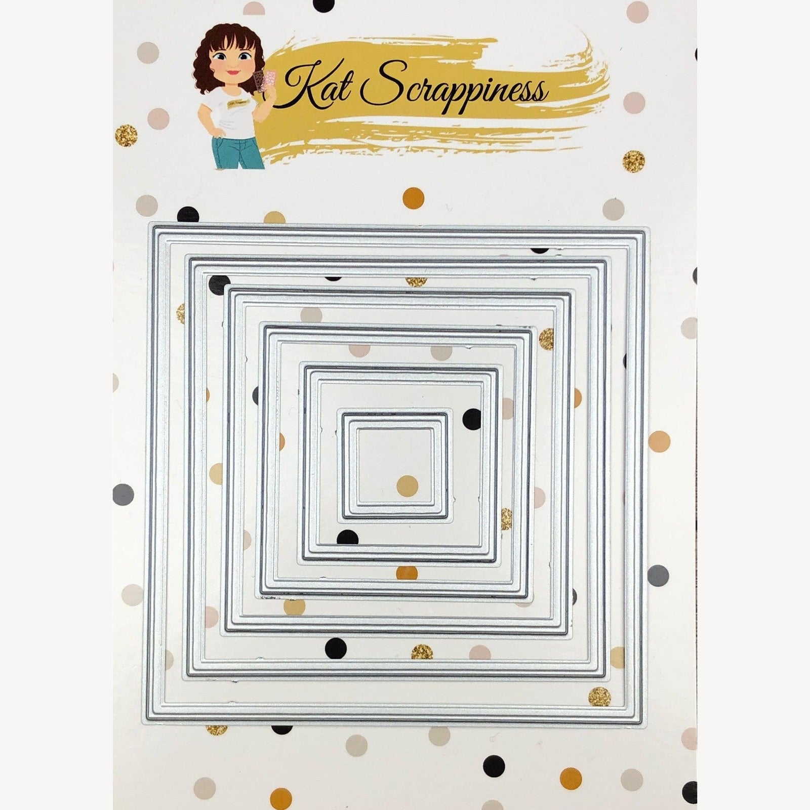 Embossed Edge Square Craft Dies – Kat Scrappiness