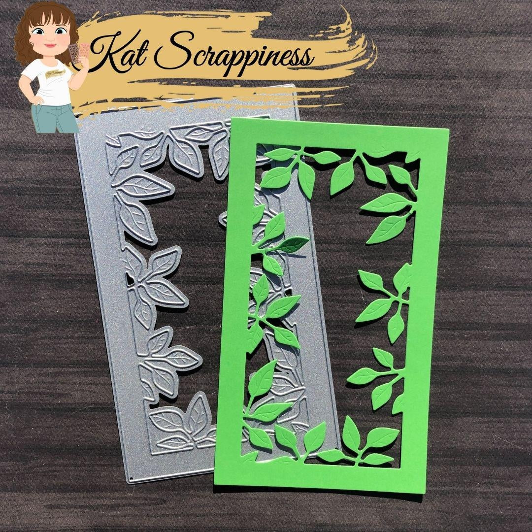 Mini Slimline Foliage Frame Craft Die – Kat Scrappiness