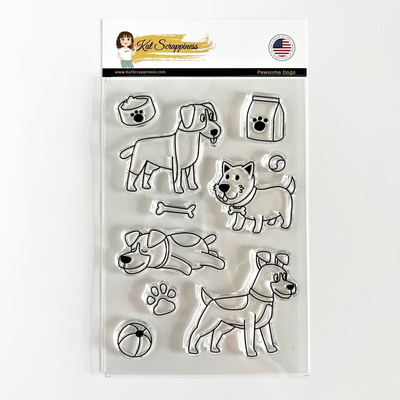 Pawsome Dogs Stamp Set - Kat Scrappiness