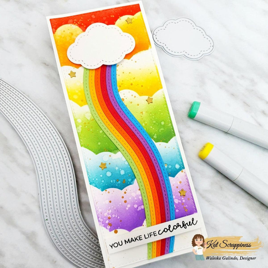 Slimline Rainbow Die Set - CLEARANCE! – Kat Scrappiness