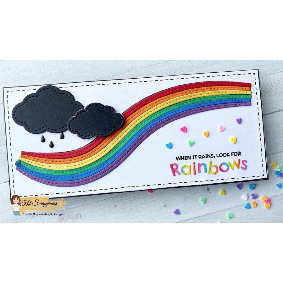 Slimline Rainbow Die Set - CLEARANCE! – Kat Scrappiness