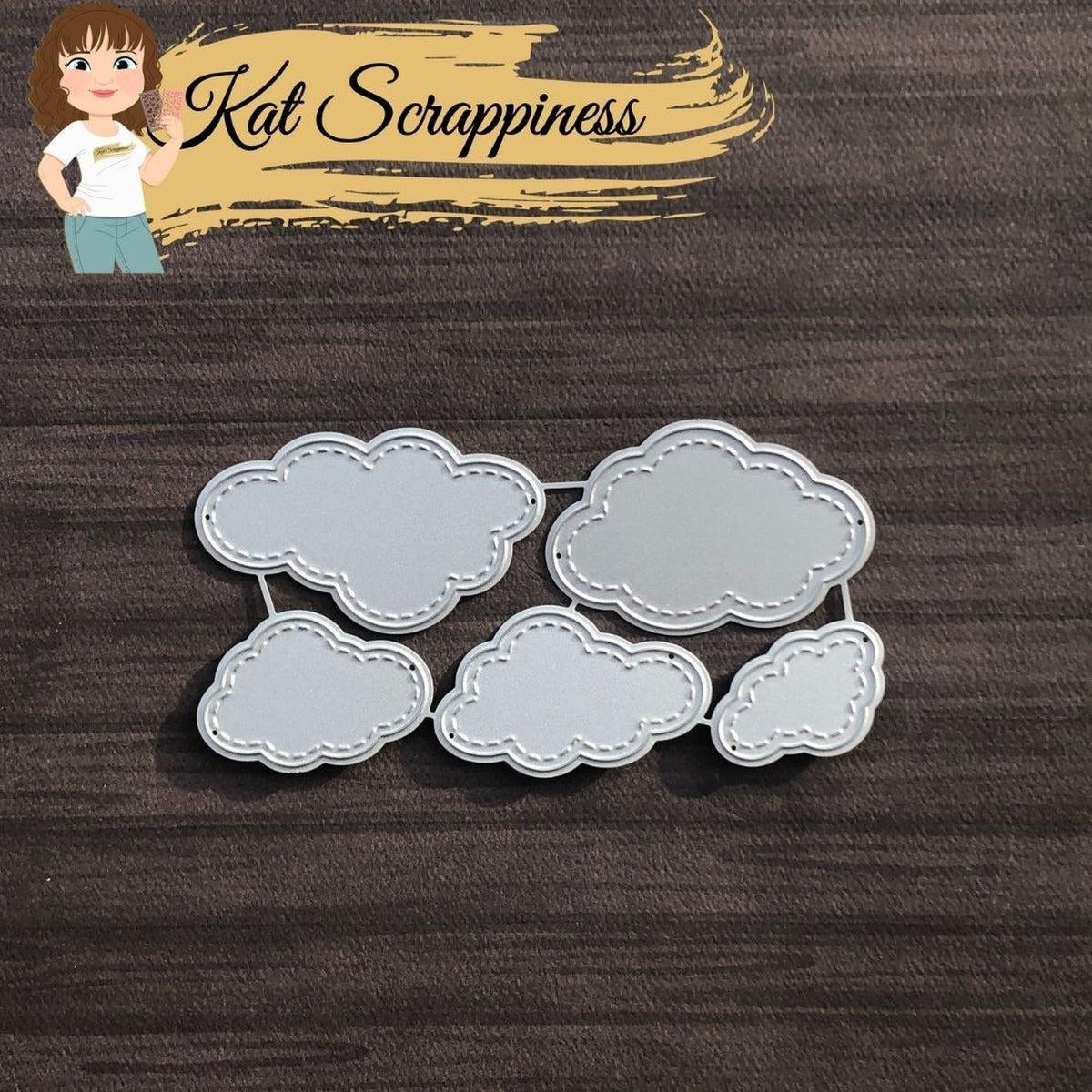 Stitched Puffy Cloud Craft Dies - Kat Scrappiness
