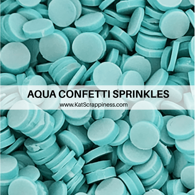 Aqua Confetti Sprinkles – Kat Scrappiness