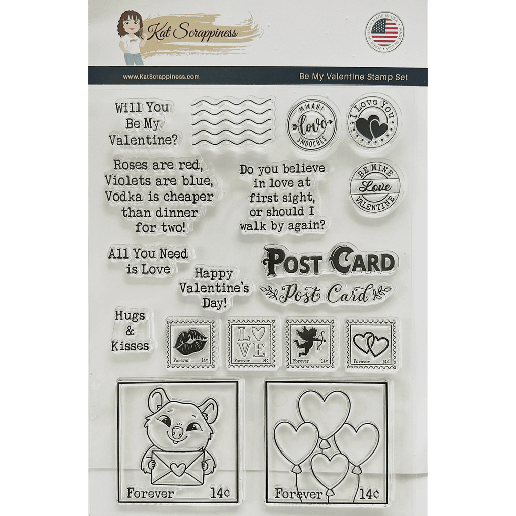 Be My Valentine 6x8 Stamp Set – Kat Scrappiness