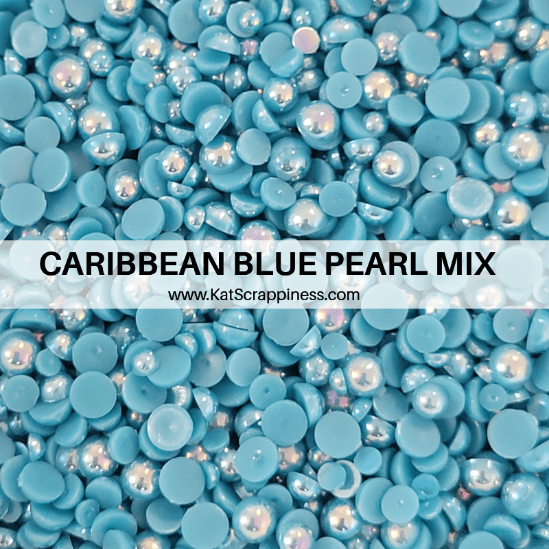 Carribbean Blue Pearl Mix – Kat Scrappiness