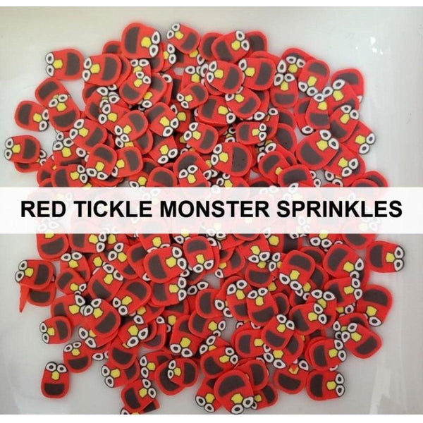 Red Tickle Monster Sprinkles - Kat Scrappiness