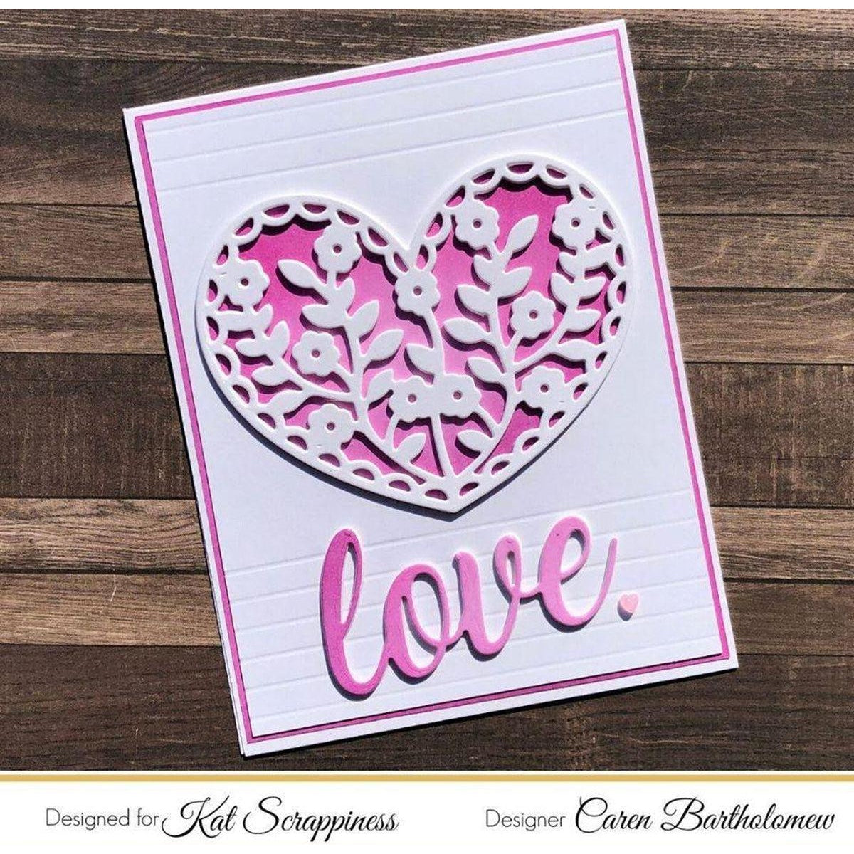 Floral Heart Craft Dies – Kat Scrappiness
