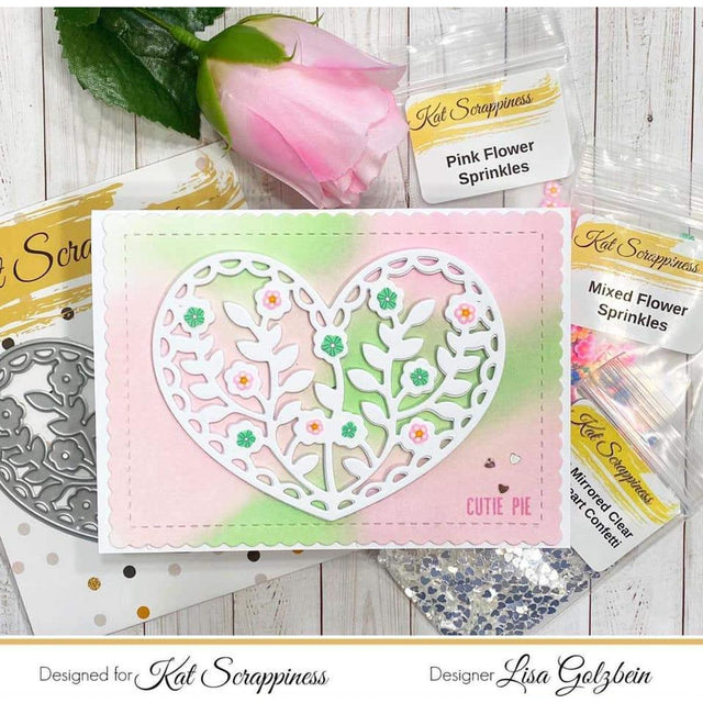Floral Heart Craft Dies – Kat Scrappiness