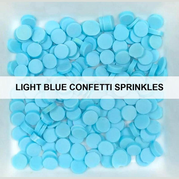 Light Blue Confetti Sprinkles - Kat Scrappiness