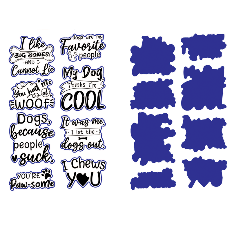 Pawsome Dogs Sentiments Coordinating Craft Dies Kat Scrappiness Pawsome Dogs Sentiments Coordinating Craft Dies Kat Scrappiness