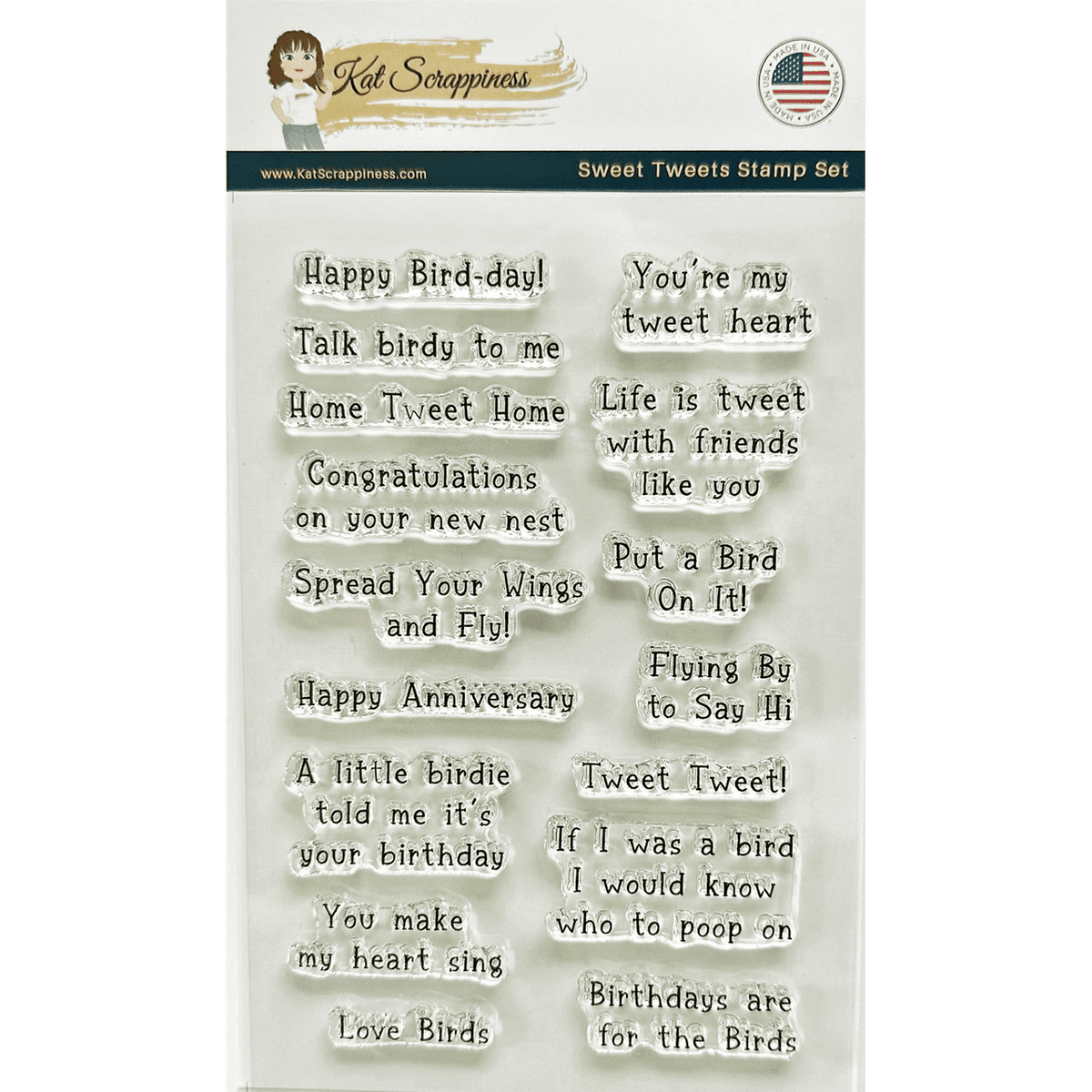 Sweet Tweets Sentiment Stamps – Kat Scrappiness